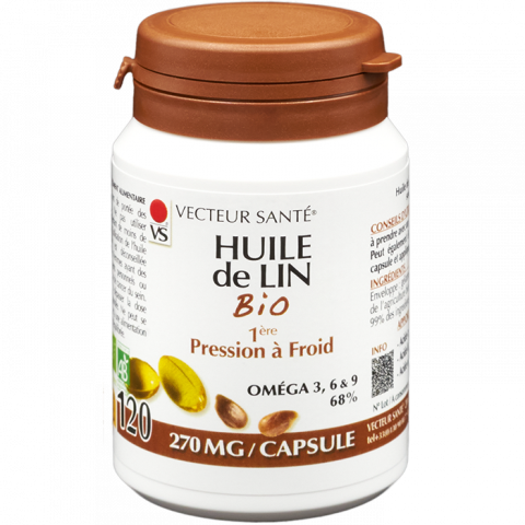 HUILE DE LIN BIO - vecteur sante