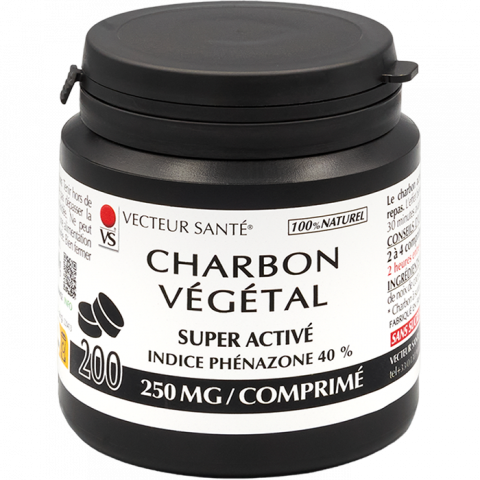 CHARBON VEGETAL COMPRIMES - vecteur sante